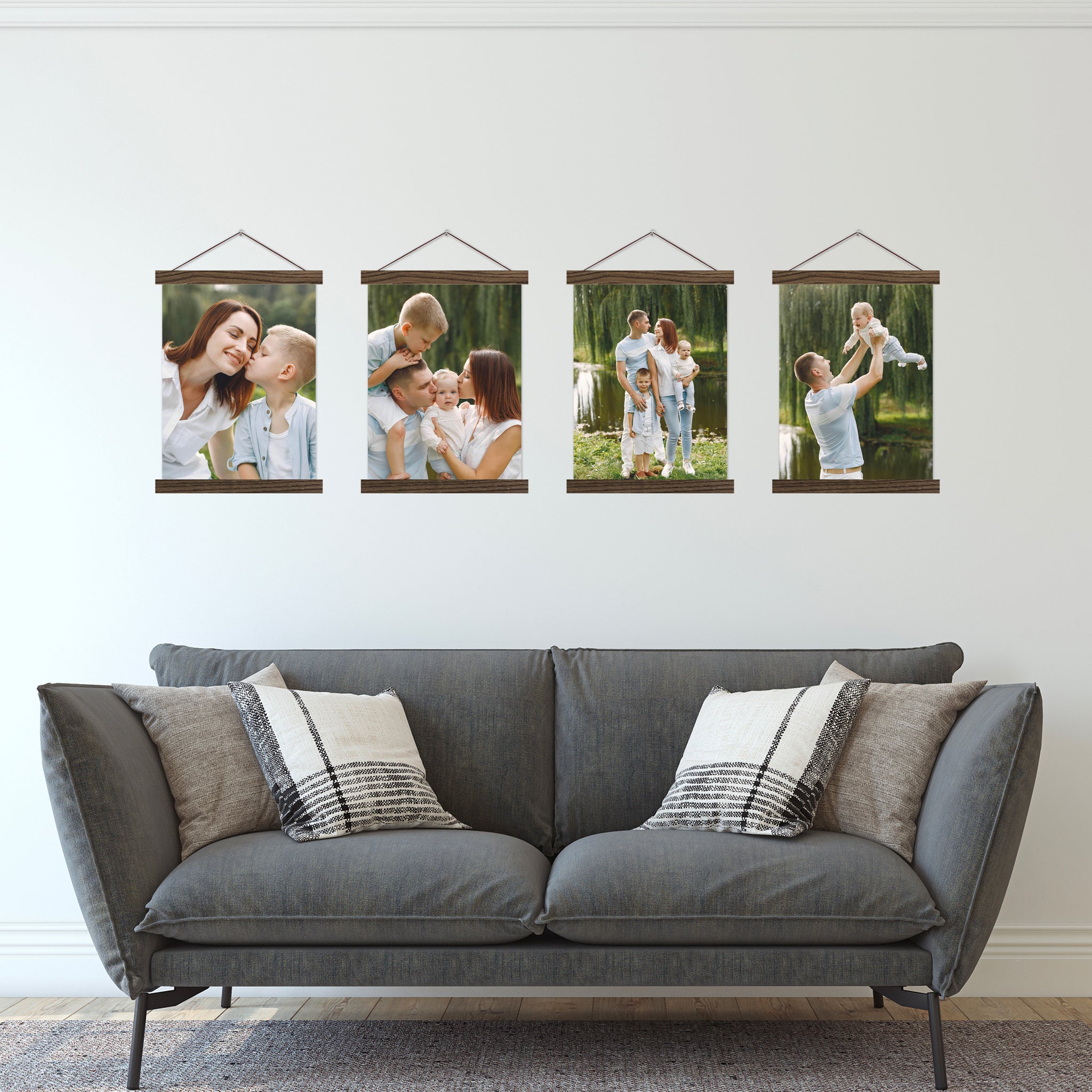 4 Medium Canvases for $15 Each - Set of Four 11x14" Hanging Canvas wit