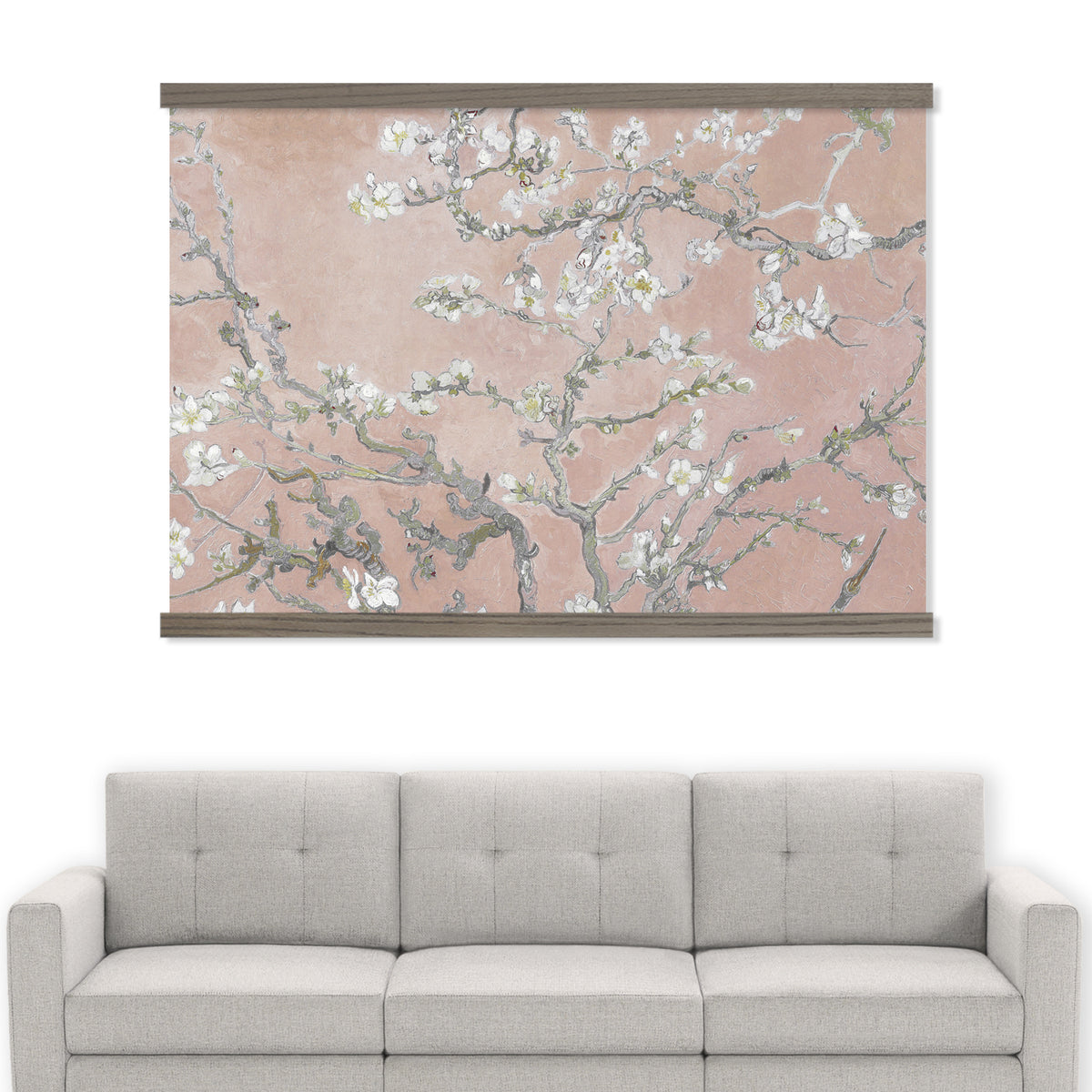 Pink Van Gogh Almond Blossoms Extra Large Canvas Art