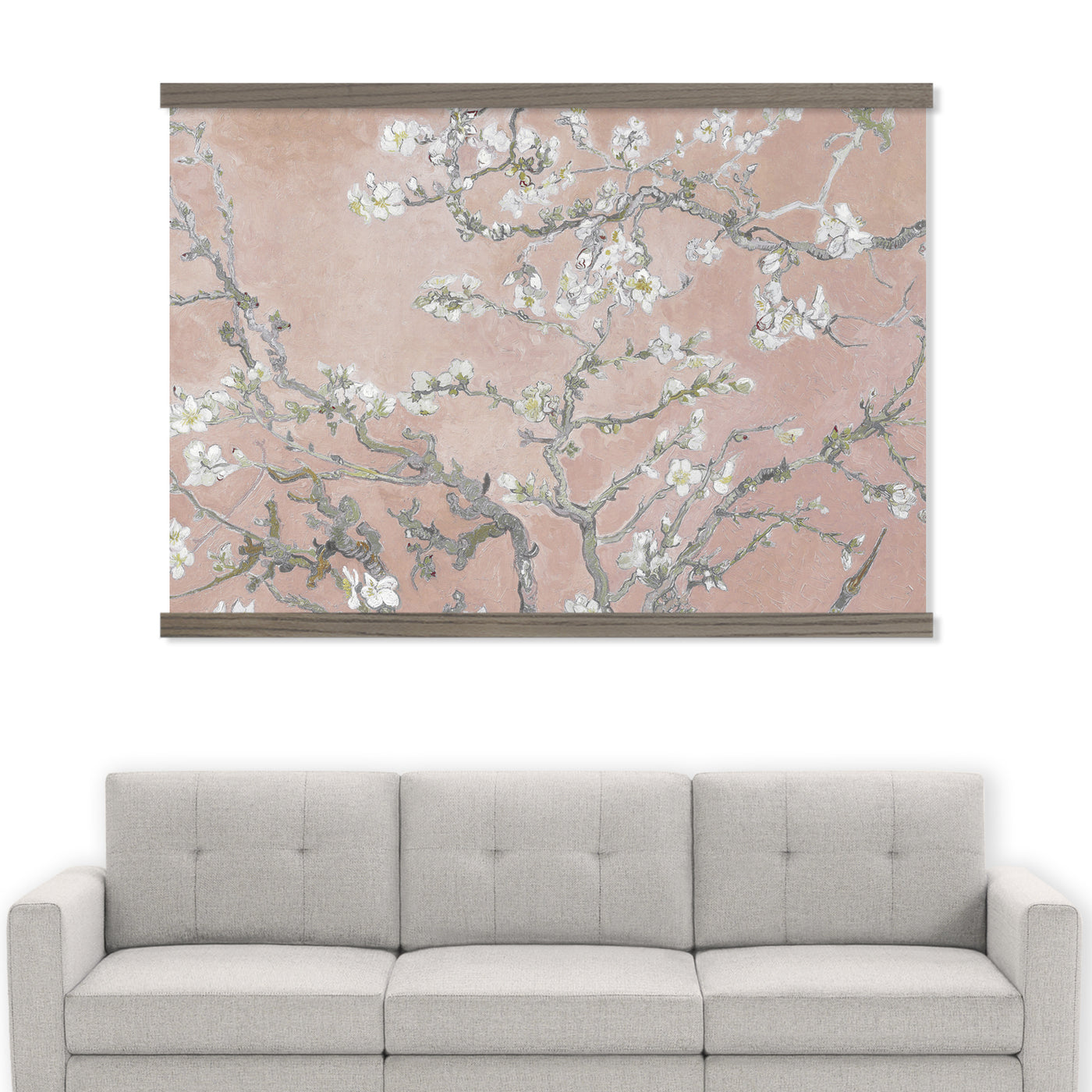 Pink Van Gogh Almond Blossoms Extra Large Canvas Art